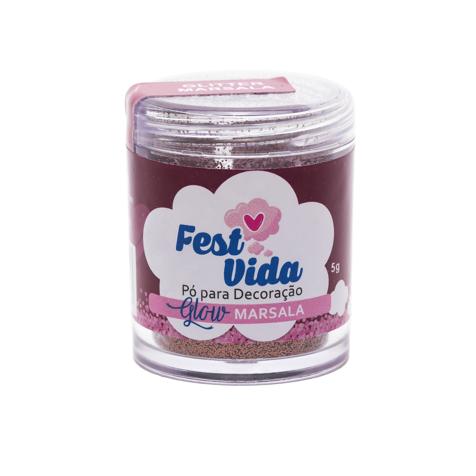 Glitter para Decoração Glow Marsala – Fest Vida